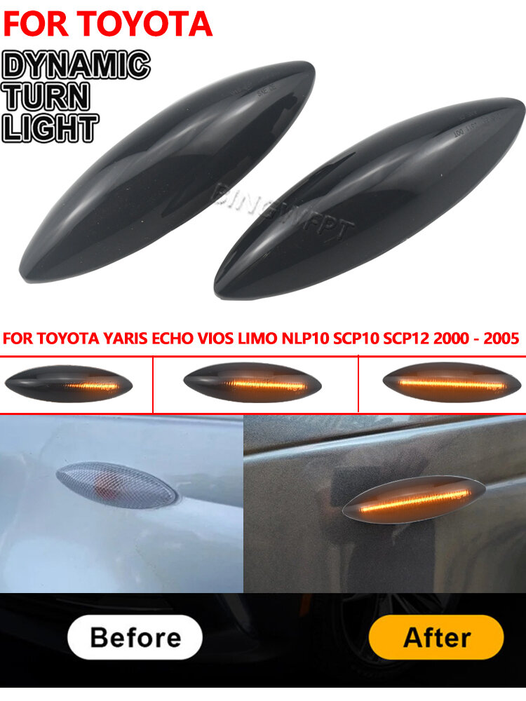 Для TOYOTA Echo Vitz Yaris Hatchback 1999-2005 VIOS LIMO NLP10 SCP10 боковой габаритный поворотник указатель поворота