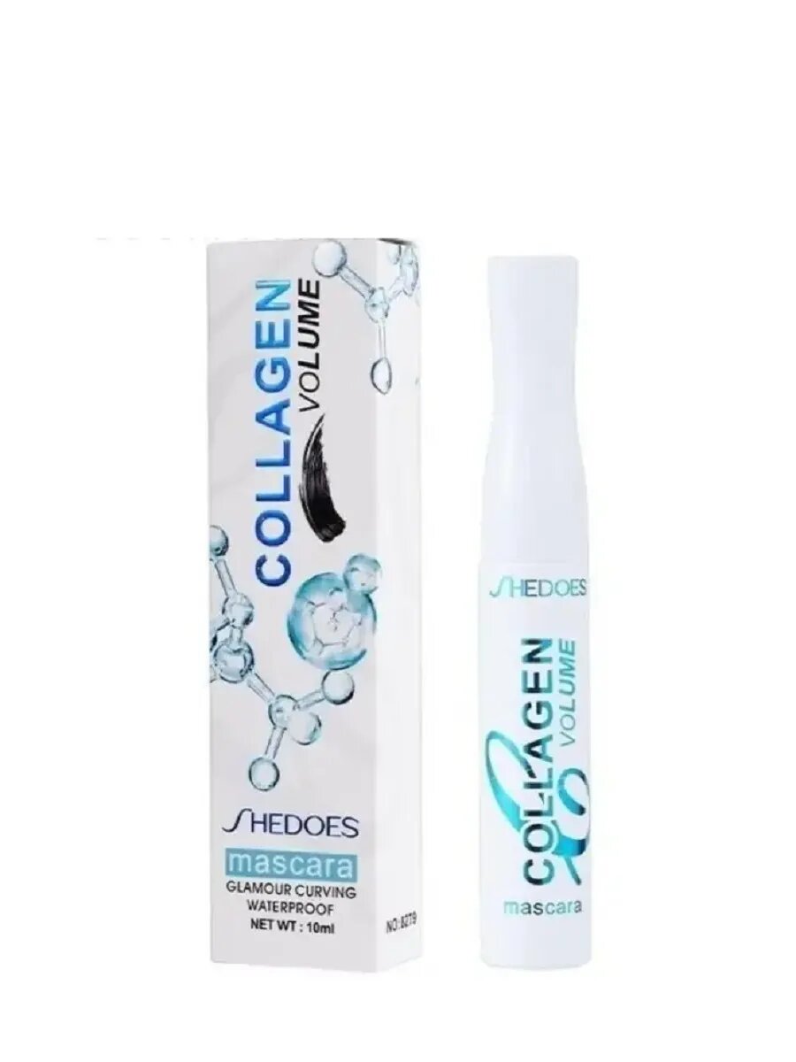 Водостойкая объёмная тушь с коллагеном для ресниц Collagen