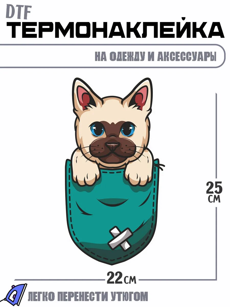 Термонаклейка Кот
