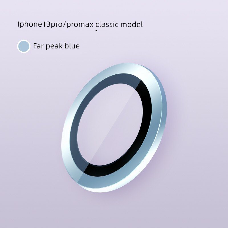 Ультра-тонкий сапфировый защитный экран для камеры iPhone 13 Pro/Pro Max, небесно-голубой, 3 штуки