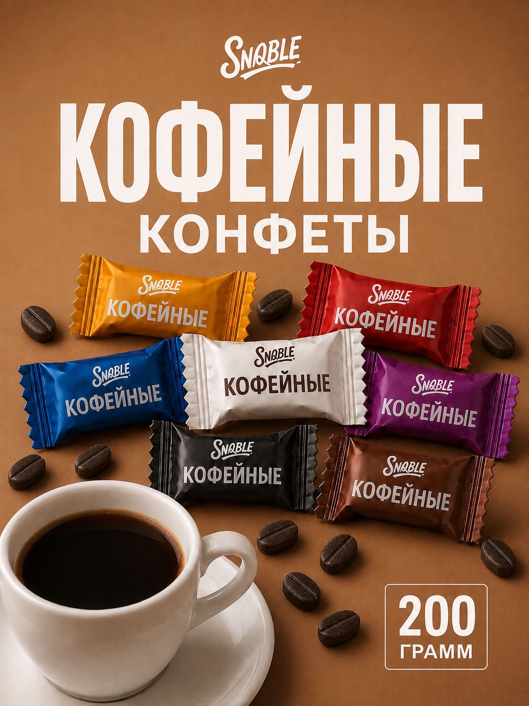 Конфеты китайские без сахара кофейные
