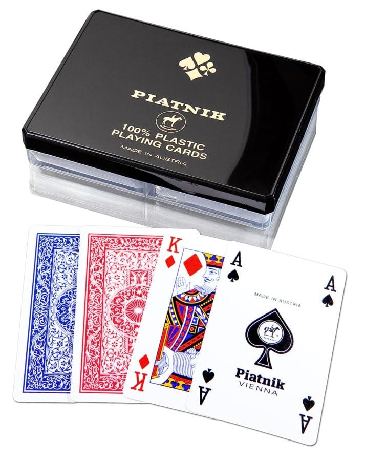 Игральные карты Piatnik, пластик, 2 колоды
