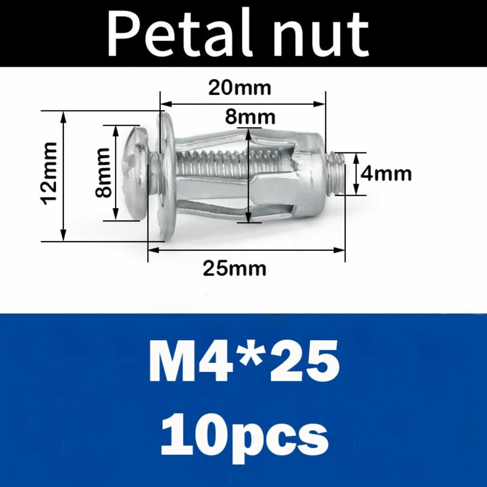 Болт автомобильный, 10 шт.