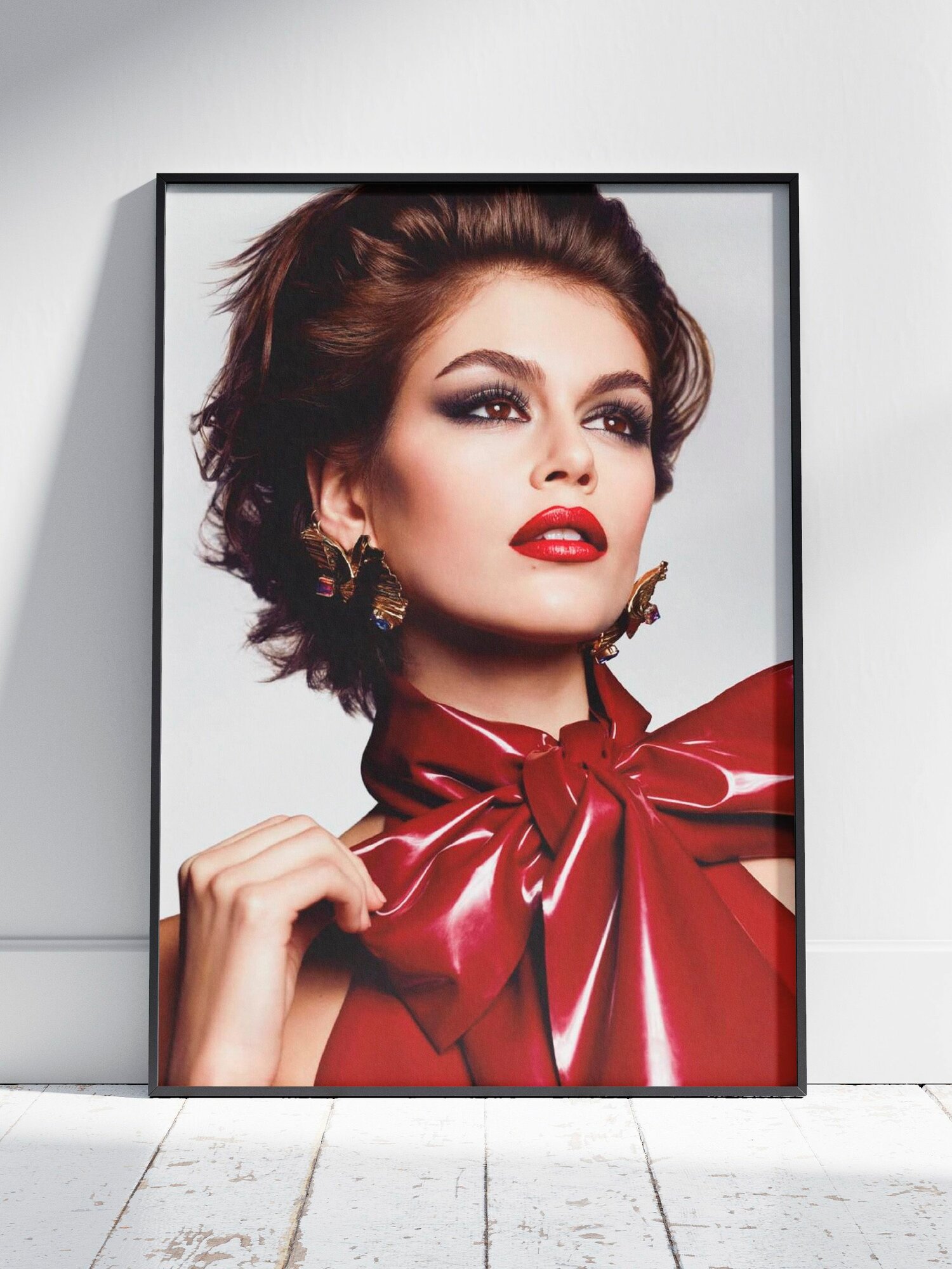 Плакат на стену для интерьера Кайя Гербер (Kaia Gerber 16) - Постер по модели, бренду и моде формата A4 (21x30 см)