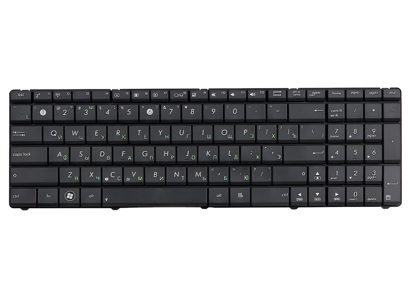 Клавиатура для Asus N53 N52 N50 N60 N61 K52 K53 G53 G72 G73 A52 p/n: KJ3, NSK-UGC0R, NSK-UG60R