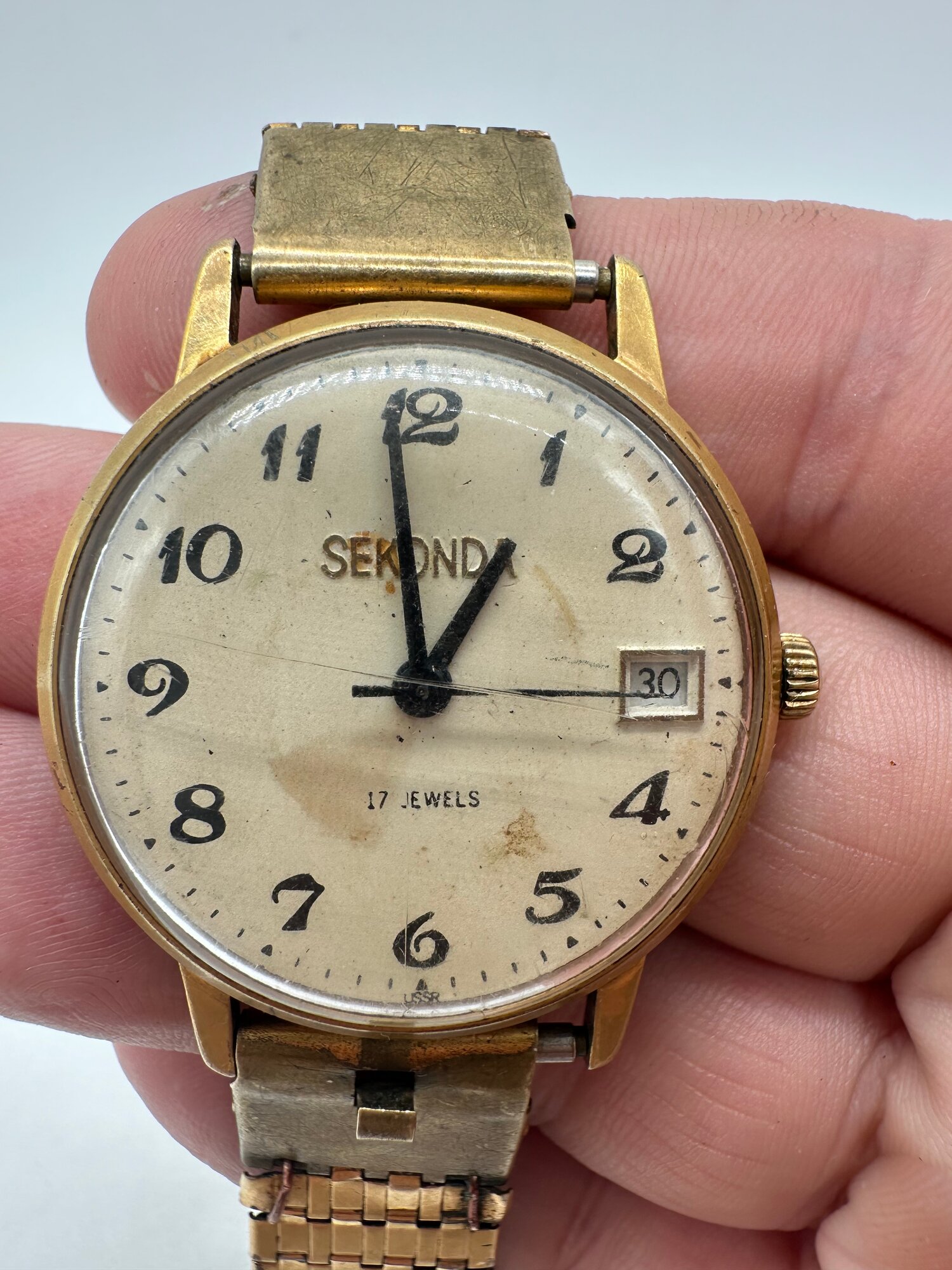 Часы Наручные Sekonda Экспортные 17 камней механика ссср шикарные винтажные