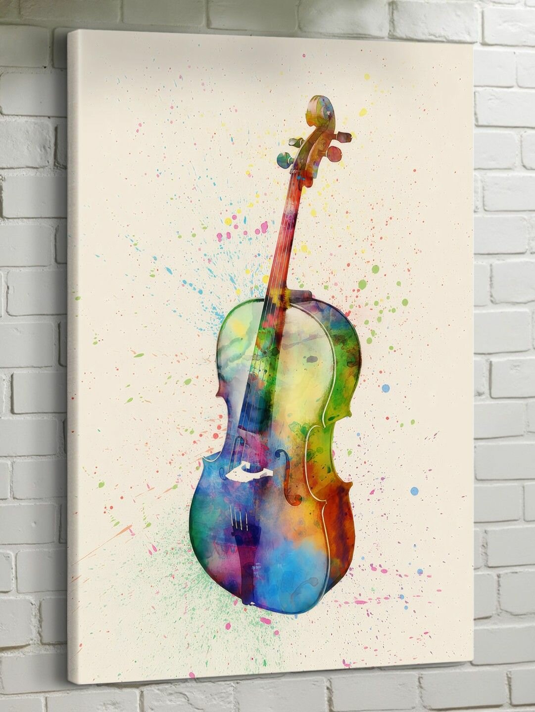 "Виолончель" - картина на холсте, 45x30 см.