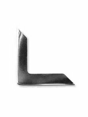 Уголок декоративный 3/4" ML, 5.0 mm (серебро) (20 шт)