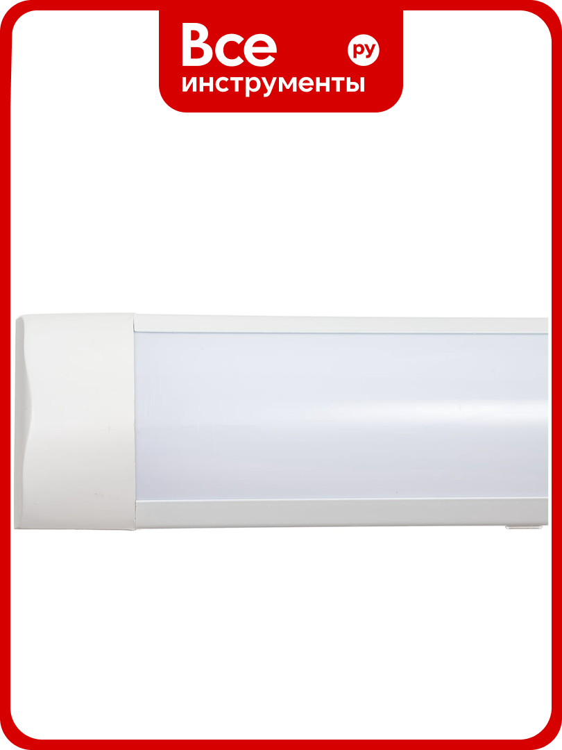 Светильник светодиодный FL-LED LPO 36W 4200K IP20 23x75x1200мм 3600Лм 220В офисный аналог ЛПО 614605, пластиковый, белый