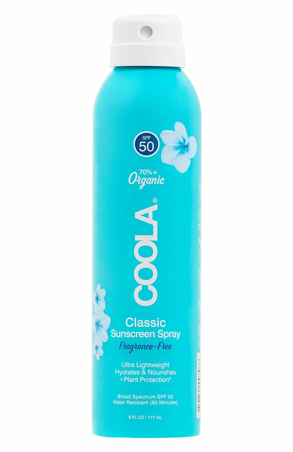 Солнцезащитный спрей для тела без запаха SPF 50 (177ml) Coola