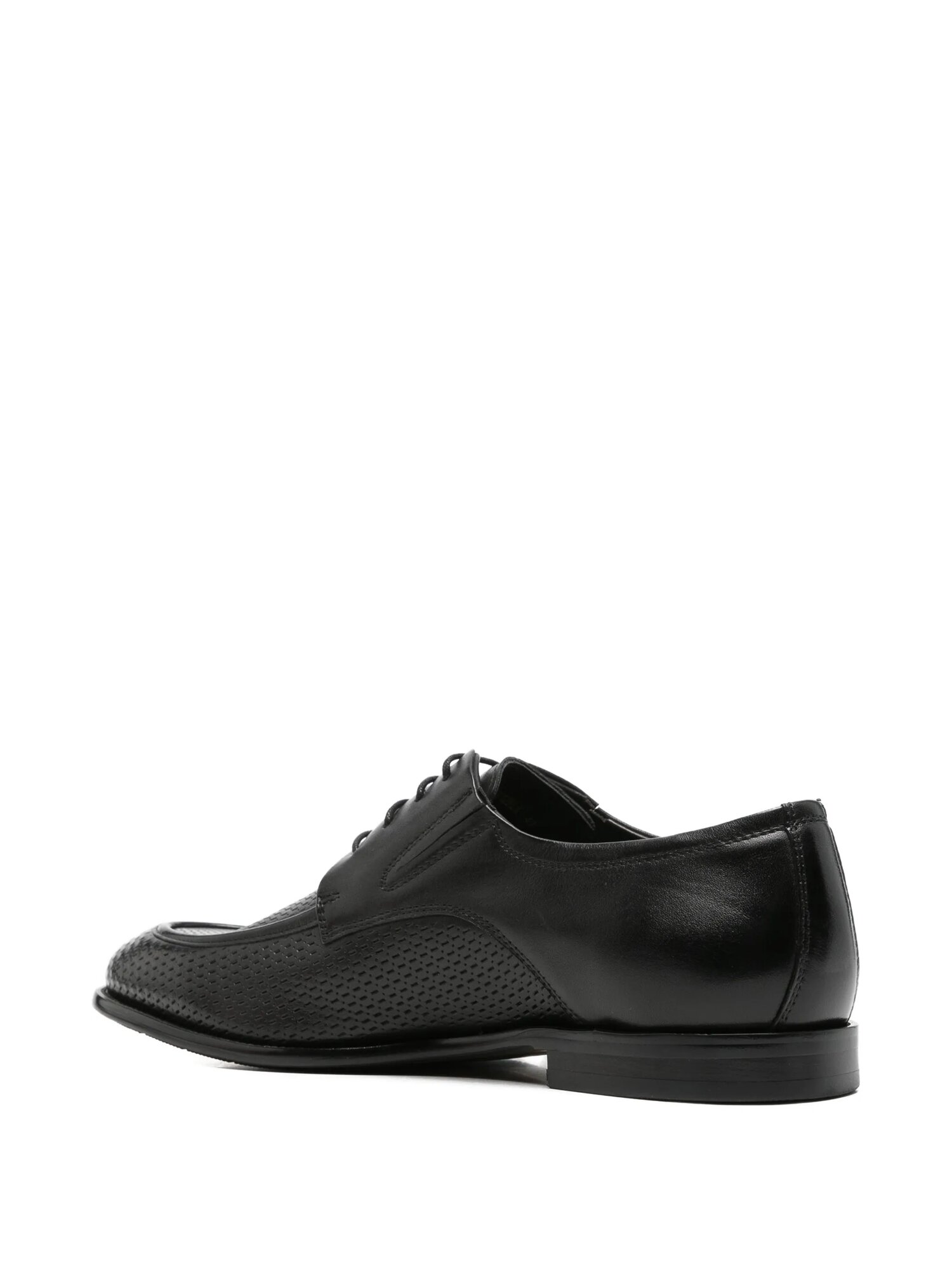 Туфли Alberto Gozzi Perforated derby shoes, размер 43, black/black — фото 1