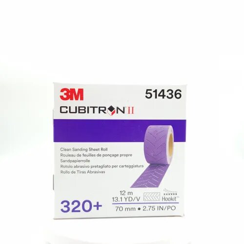 Полоска абразивная 3M Hookit 737U Cubitron II 320+, 70 мм x 12 метров