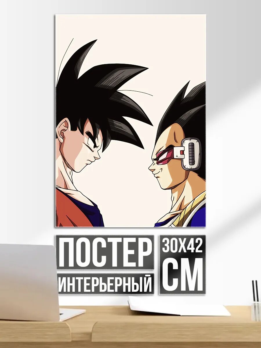 Плакат постер Гоку и Веджета