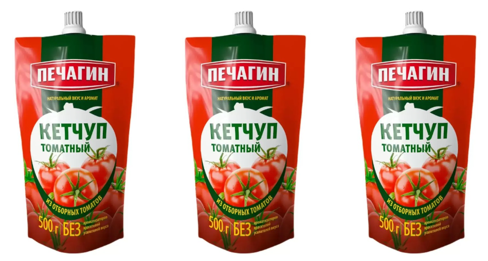 Кетчуп Pechagin Professional Томатный, 500 гр, 3 шт