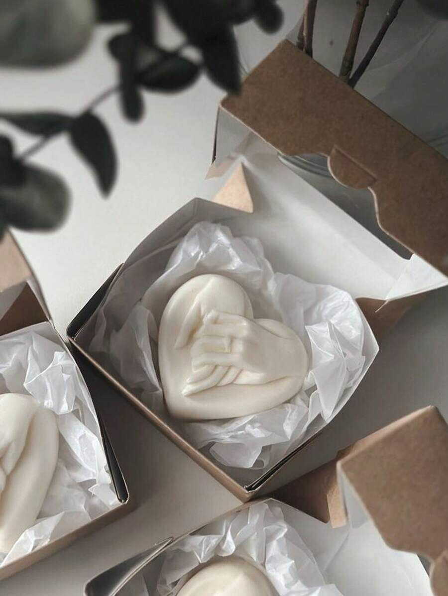 Силиконовая форма Руки, образующие сердце, для свечей и декора