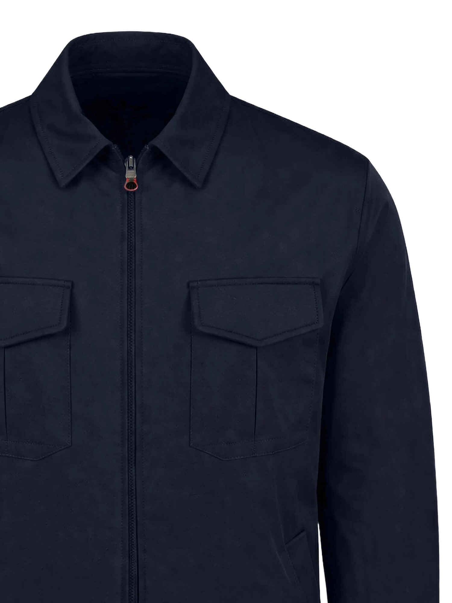 Куртка Kiton Zip-up pocket jacket, размер 46, blue — фото 1