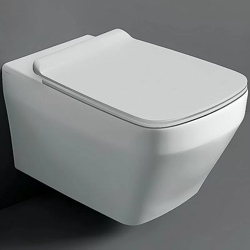 Унитаз подвесной SIMAS Baden Baden BB18bi matt безободковый, с крышкой микролифт, белый матовый
