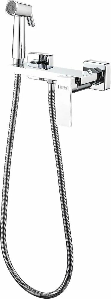 Гигиенический душ Haiba HB5517 со смесителем, хром, глянцевый, латунь, рычажный, смеситель для биде