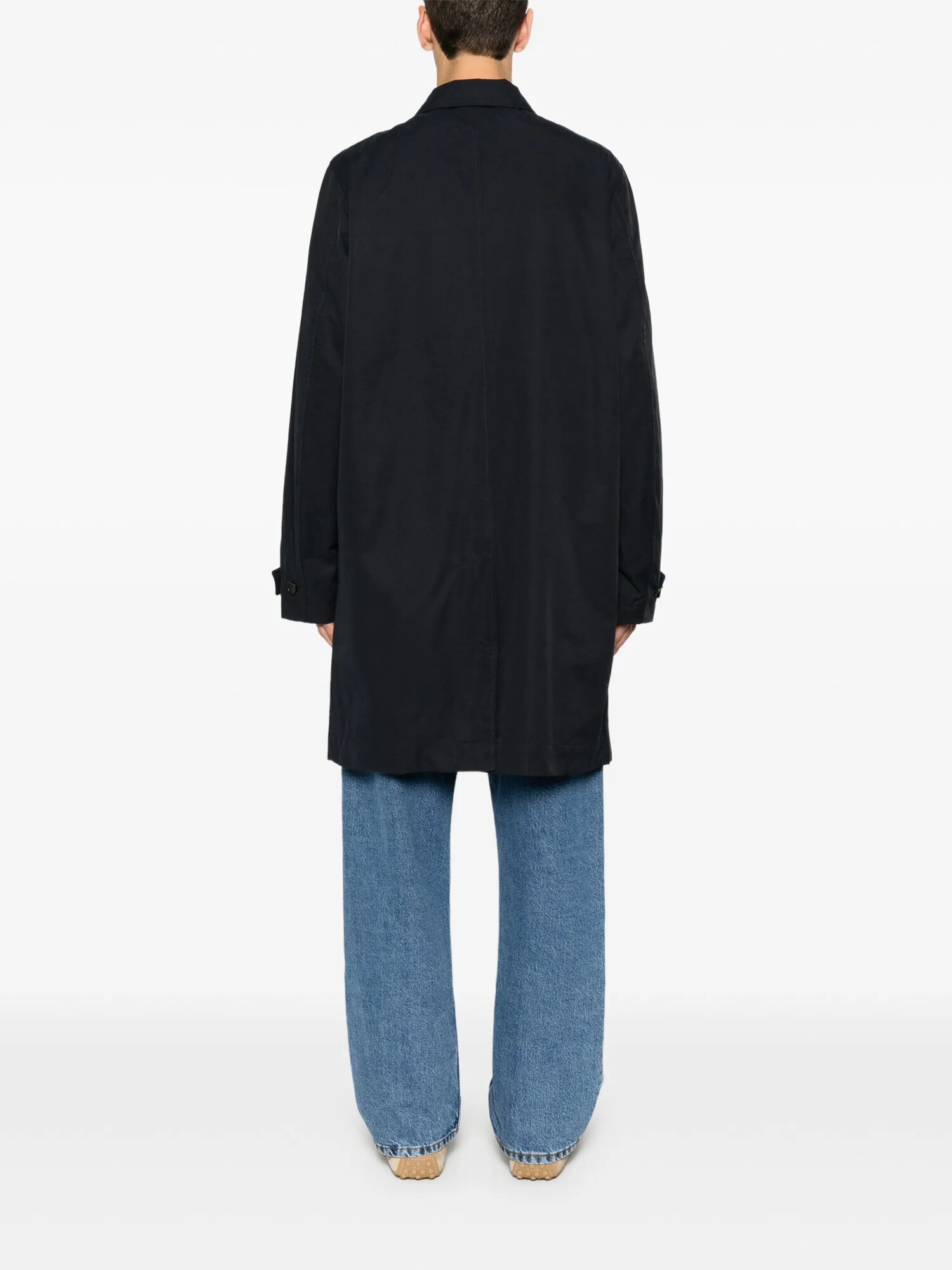 Пальто Paul Smith Showerproof button-front coat, размер 48, синий — фото 1