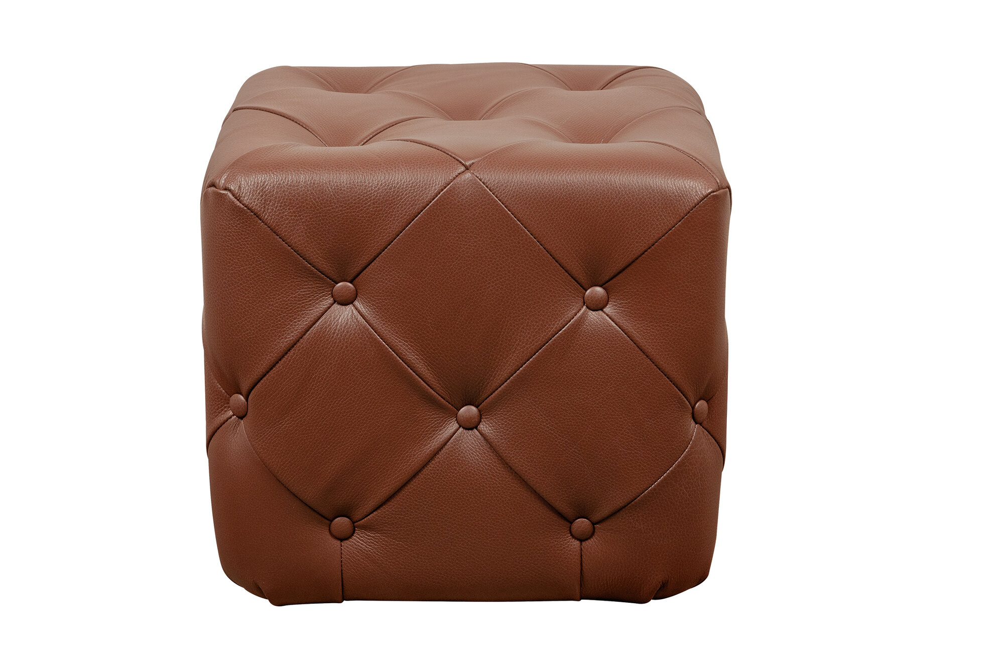 Пуф Mak-interior Amrit Brown leather