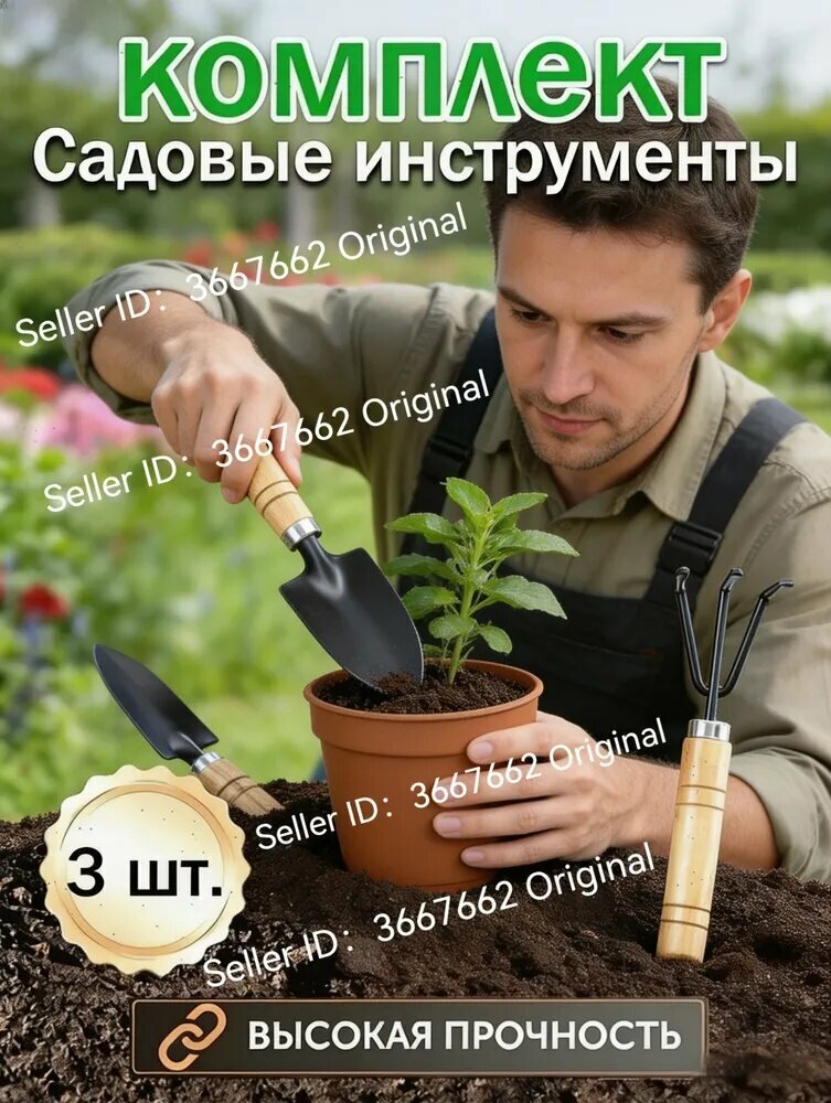 Набор садовых инструментов,3шт