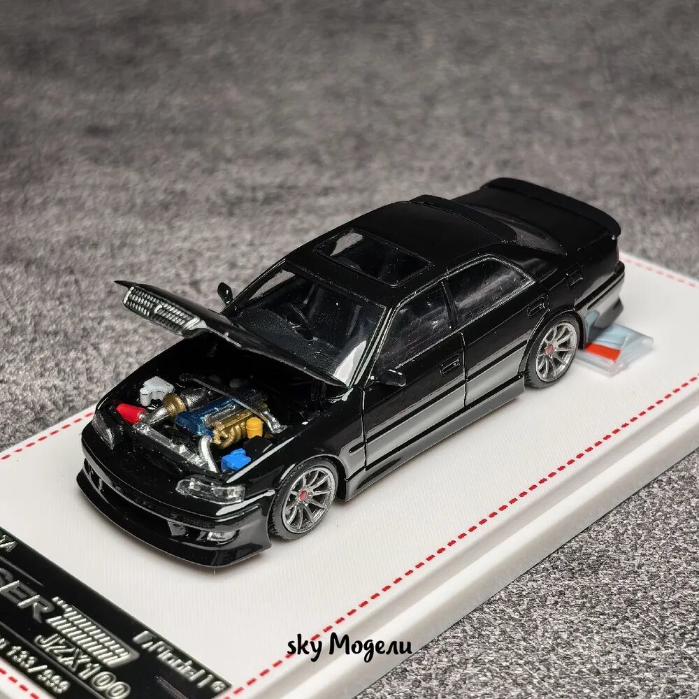 Машинка Model 1 & Focal Horizon 1:64 Toyota Chaser MK6(JZX100) black