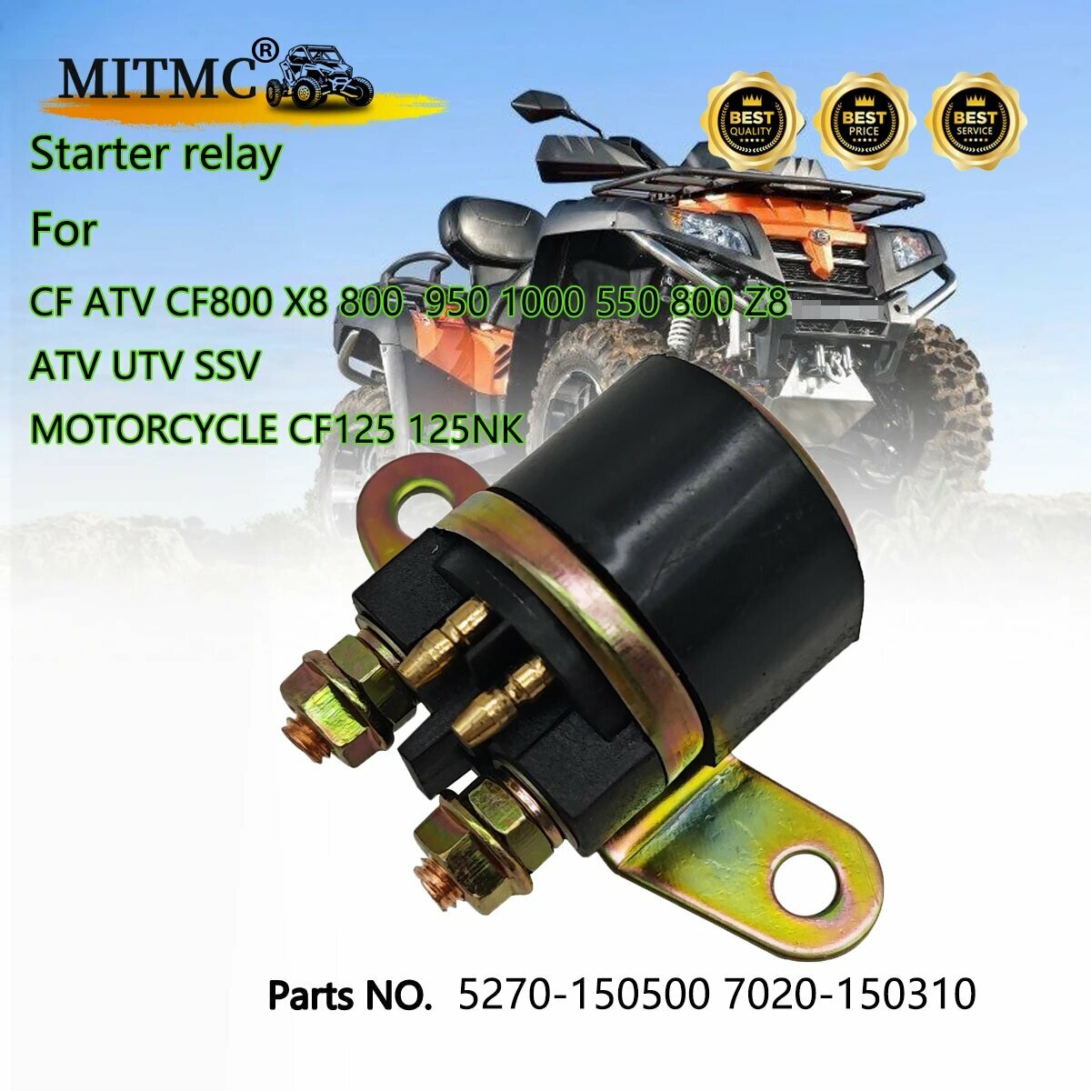 Реле стартера для CF ATV CF800 X8 800 мотоцикла CF125 125NK SSV ZForce 950 1000 550 800 Z8 5270-150500 7020-150310
