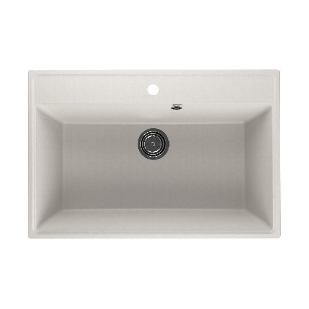 Мойка для кухни Ulgran Quartz 76х51 Forte 760-01 жасмин, 1 чаша, кварцевый композит