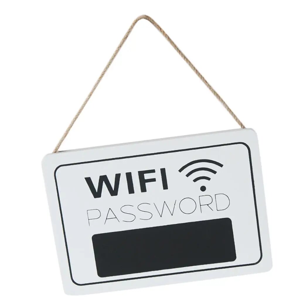 Деревянная табличка с паролем Wi-Fi Kesoto