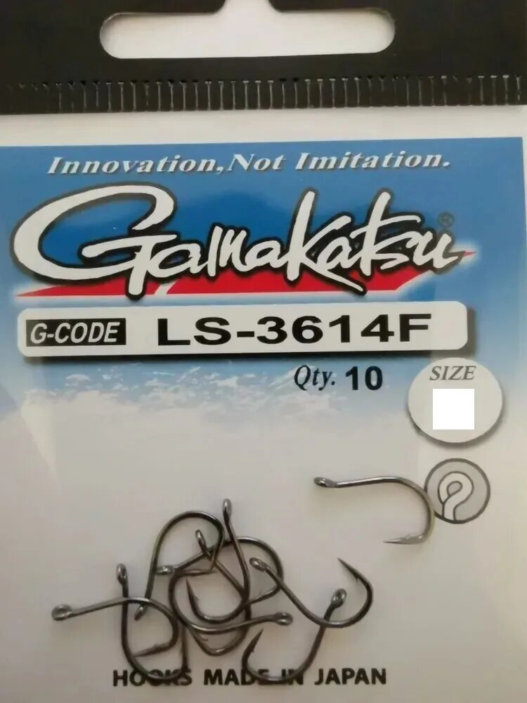 Крючок одинарный Gamakatsu LS-3614F Black №4