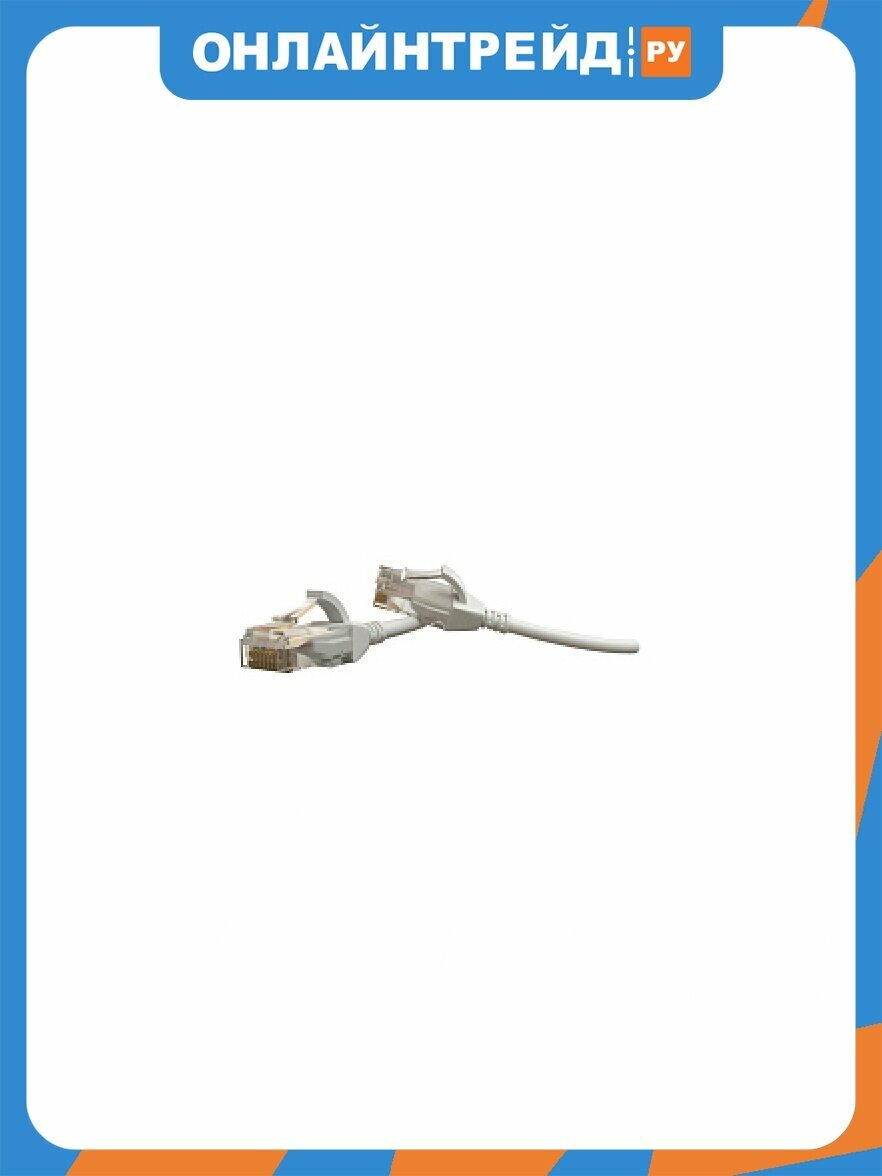 Кабель патч-корд Hyperline U/UTP, Cat.6 (100% Fluke Component Tested), 28AWG, LSZH, 5м, белый