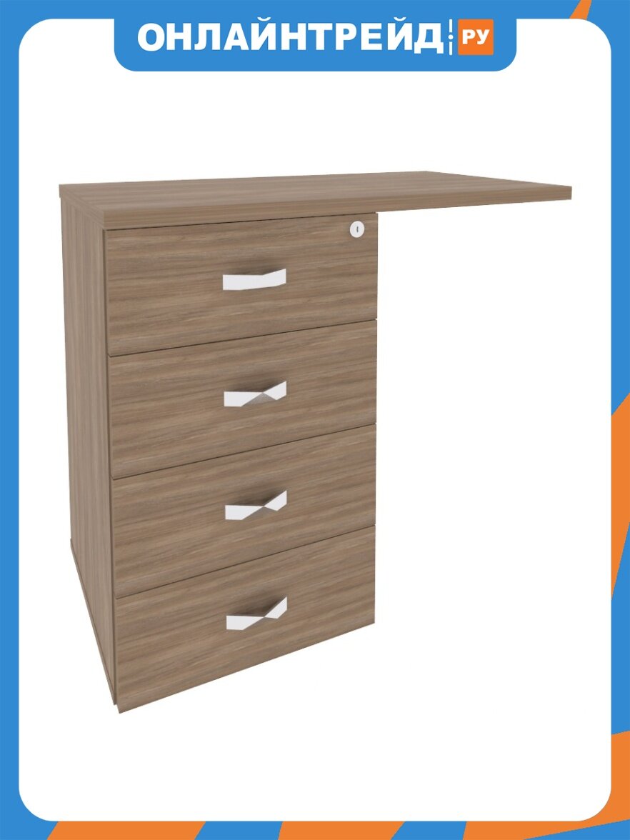 Тумба Riva CHAIR приставная (универсальная л/пр) O. TPU-4 Дуб аризона 842*460*750 Onix