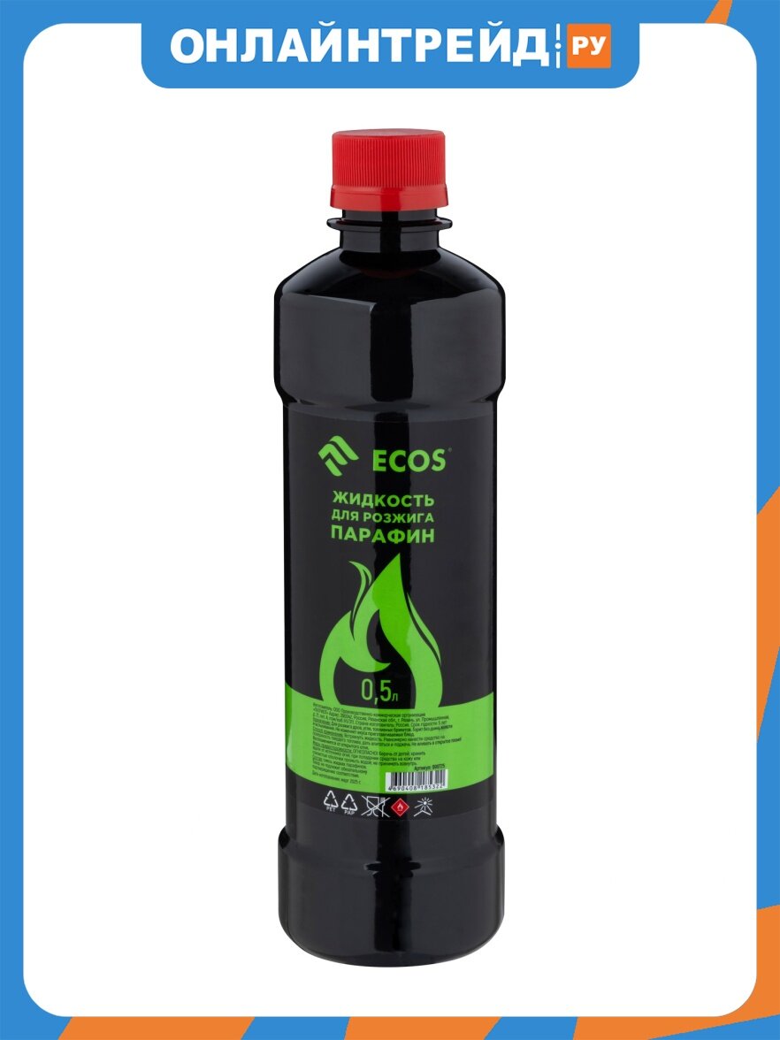 Жидкость для розжига Ecos 0,5л парафин