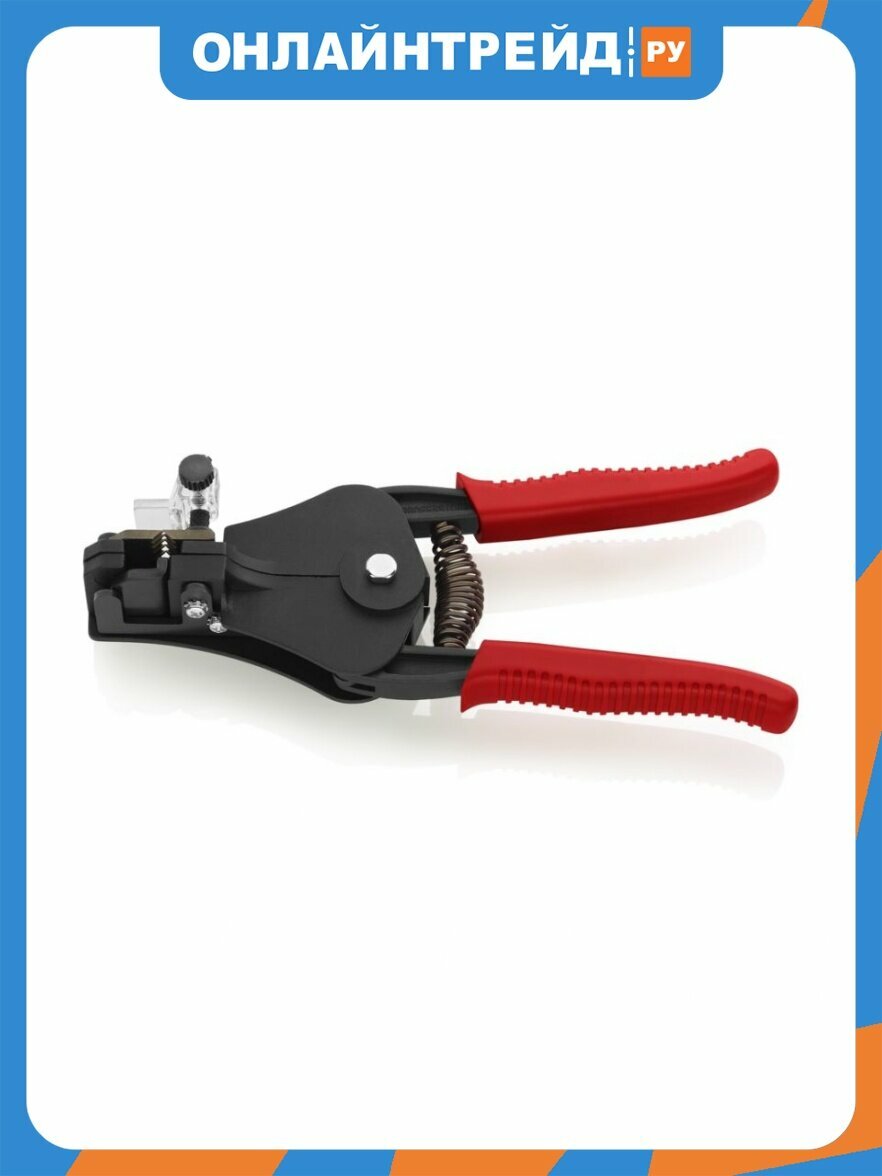 Инструмент для удаления изоляции Knipex 1221180, сменные ножи, чёрное лакирование, 180 mm