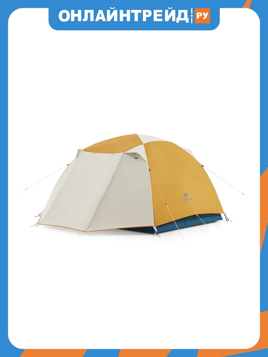 Палатка 2-местная Naturehike Yunchuan-Pro Ultra-Light 4 Seasons CNK2300ZP024 желтый/серый