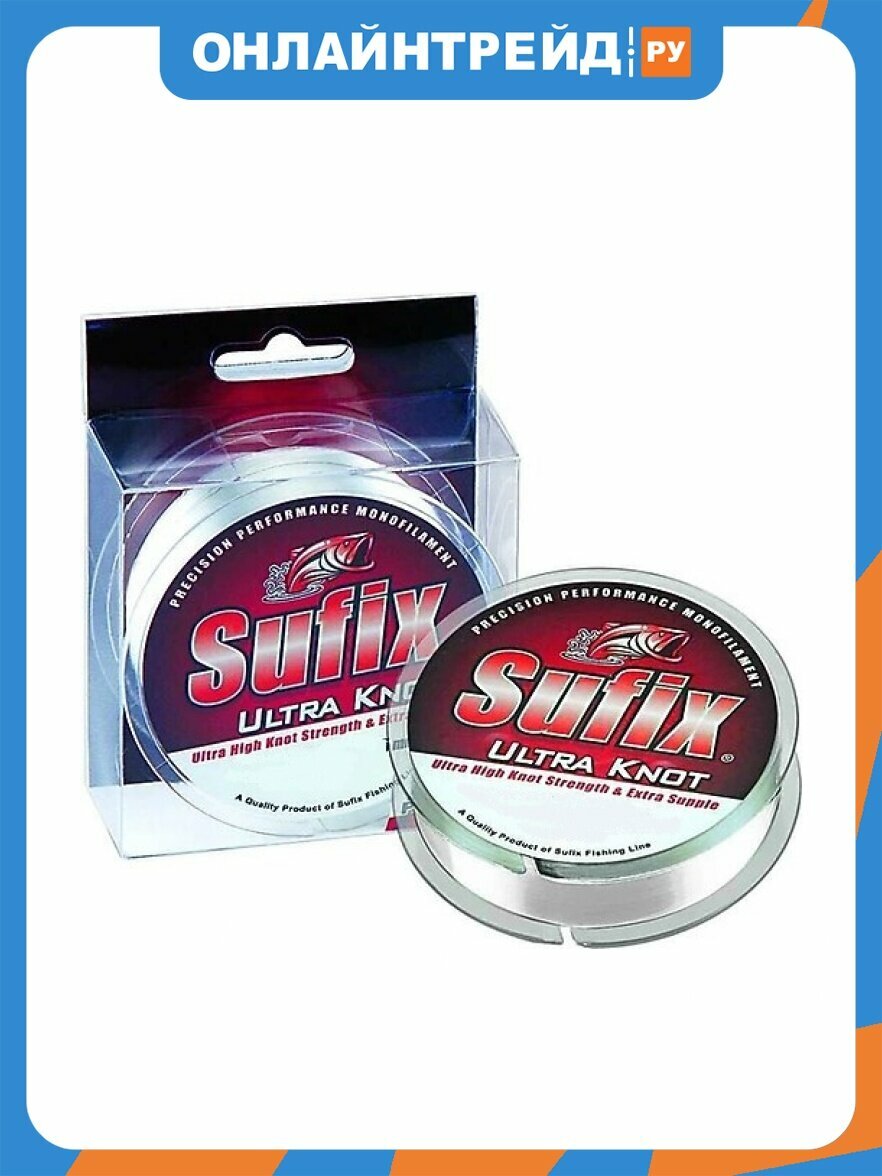 Леска Sufix Ultra Knot прозрачная 100 м. 0,45 мм 15,3 кг