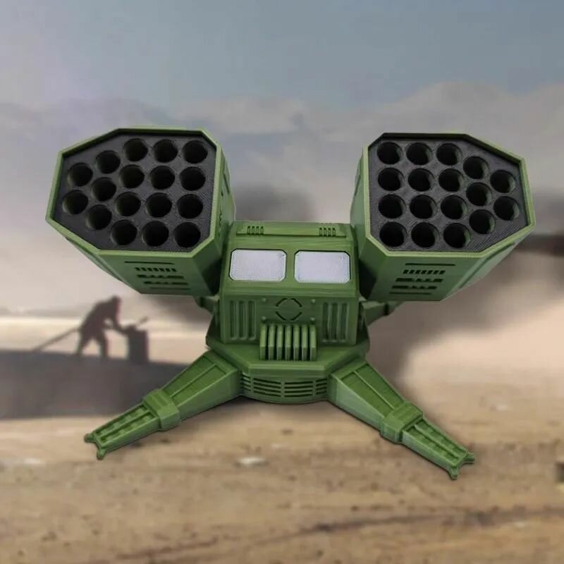 Бокс для батареек Батарейный блок Battlefield Mech, темно-зеленый