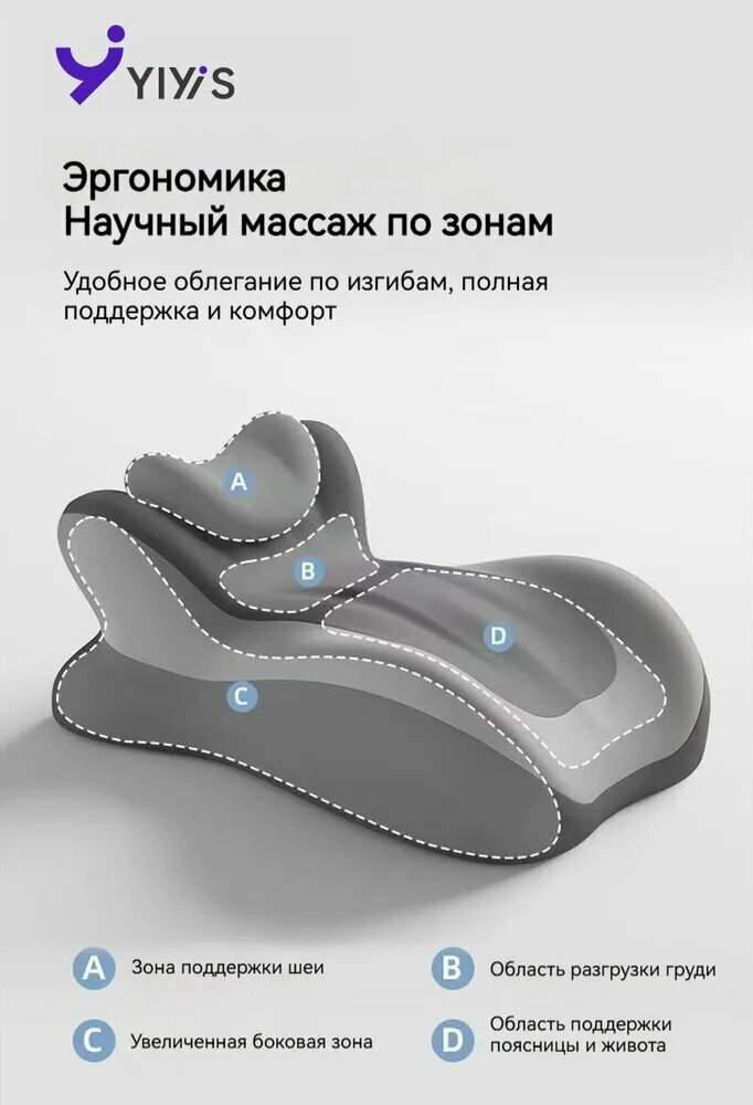 Поддерживающая подушка 36x56 см, меморикс, высота 21.02 смThe values of some characteristics may