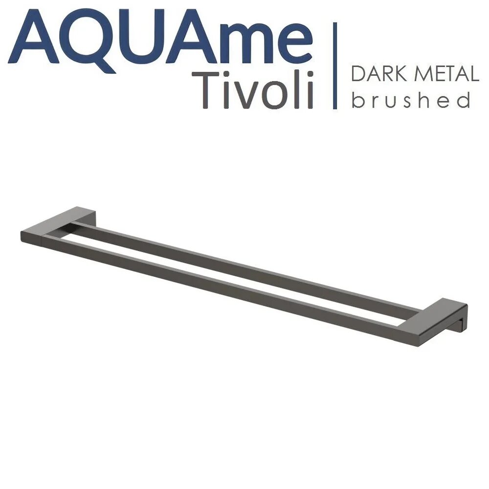 Держатель для полотенца двойной AQUAme Tivoli темный металл AQM7304GM