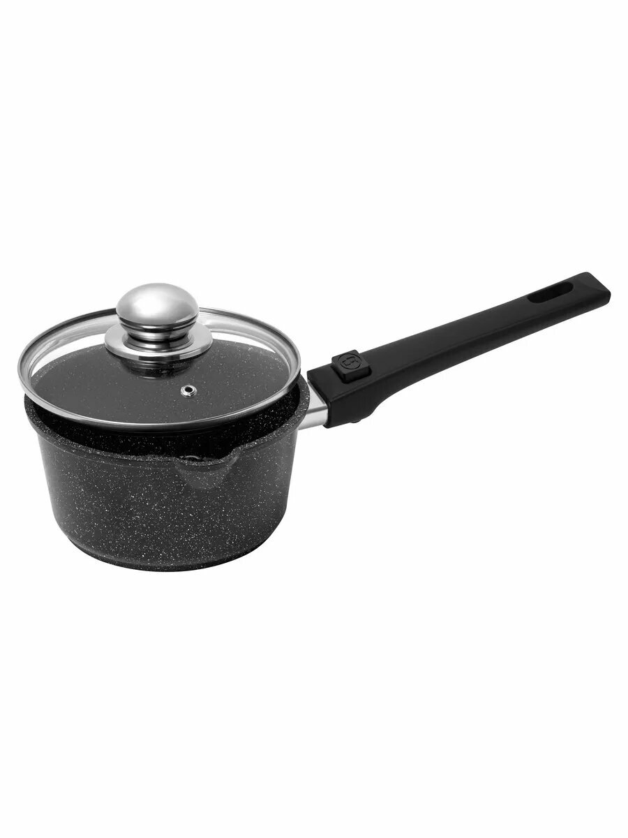 Ковш 1.4 л. с крышкой и съемной ручкой Кулипан Блэк