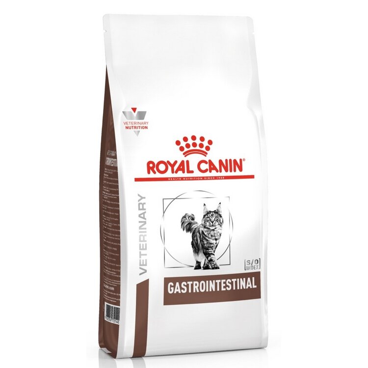 Royal Canin Gastrointestinal / Ветеринарный сухой корм Роял Канин Гастро Интестинал для кошек Заболевание ЖКТ (нарушения пищеварения) фас. 2 кг