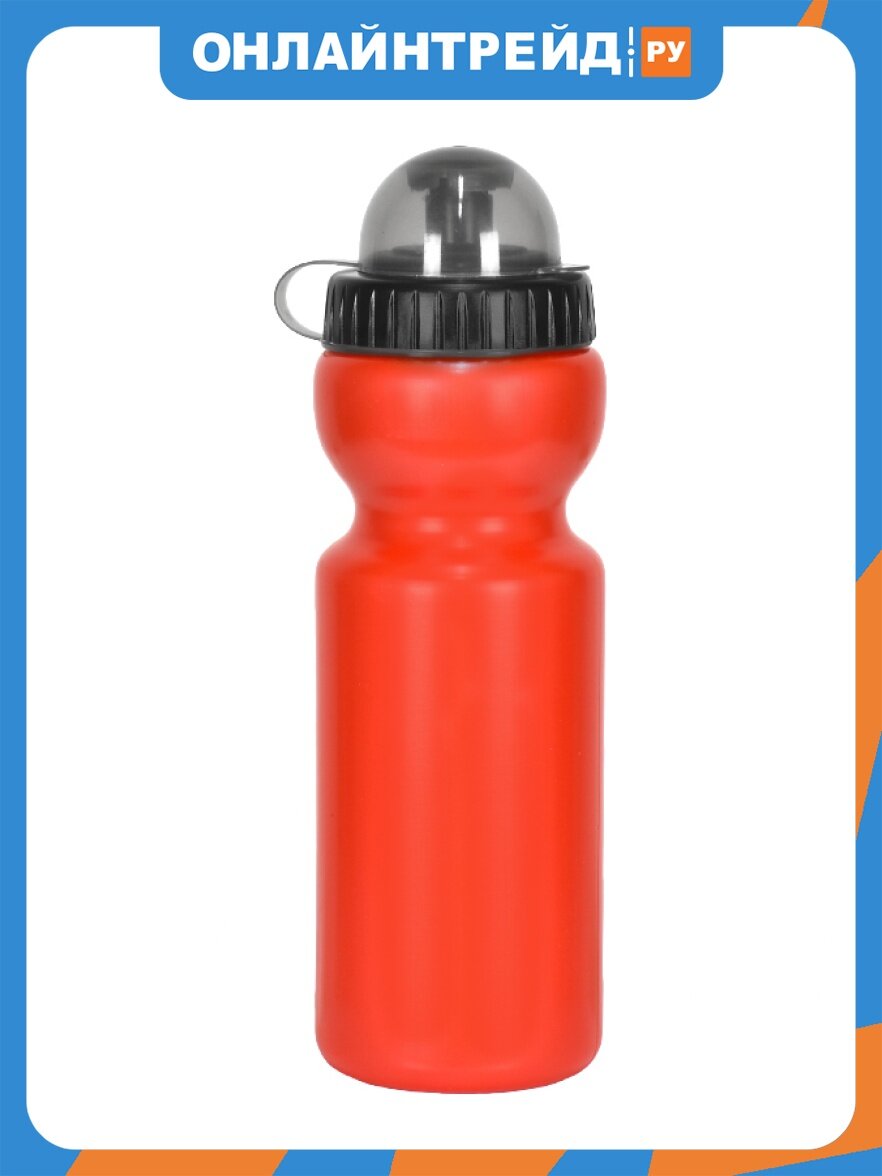 Фляга V-grip CWB-700G,750мл, пластик, с клапаном и защитным колпачком, красная
