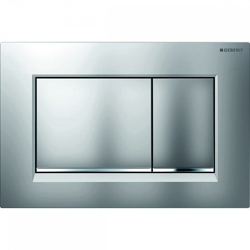 Кнопка смыва для инсталляции Geberit Sigma 30 NEW 115.883. JQ.1 Хром матовый