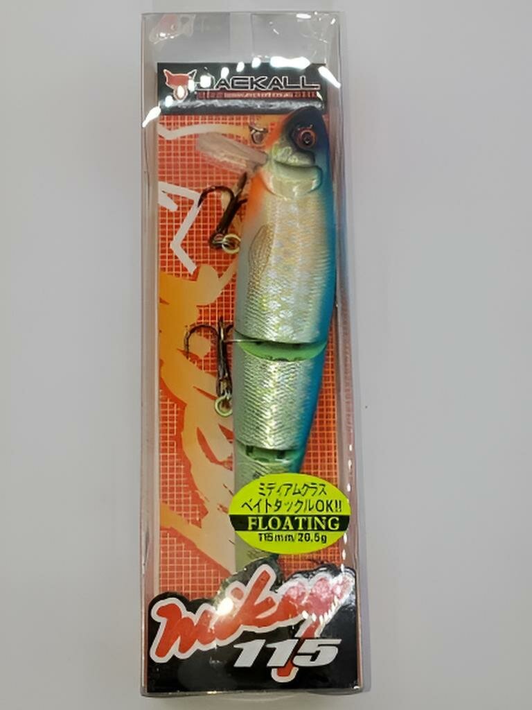 Воблер Jackall Mikey 115mm, 20.5g, плавающий, свимбейт, для ловли хищника