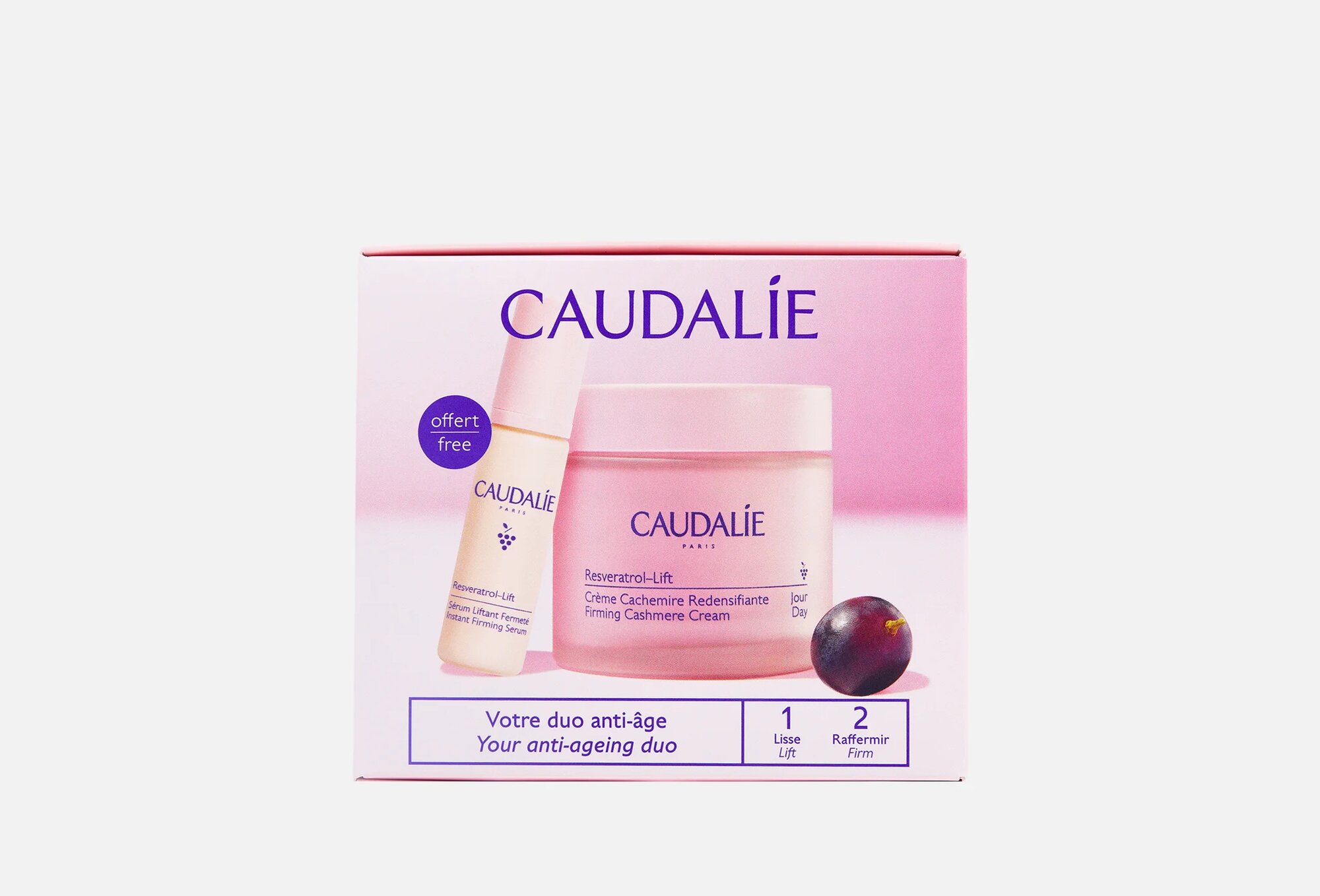 Caudalie your anti-ageing duo Набор для повышения упругости кожи лица 2шт
