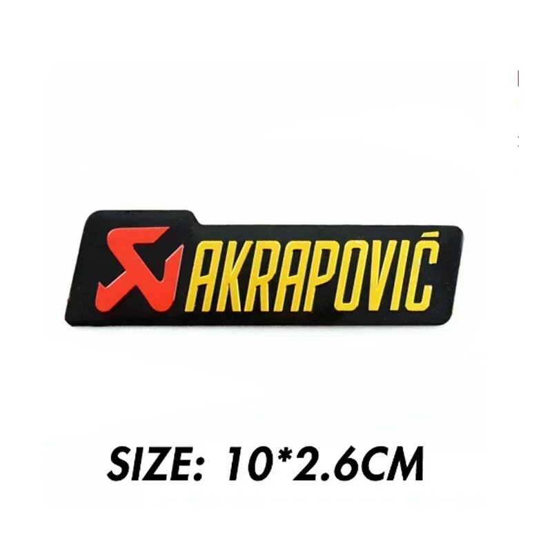Наклейка Akrapovic, 10*2.6см, Цвет: A-2
