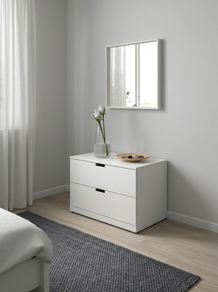Комод NORDLI 47х54х80 см (МДФ) Белый DM635-6 NEW 80x47x54 см, GOODFORM