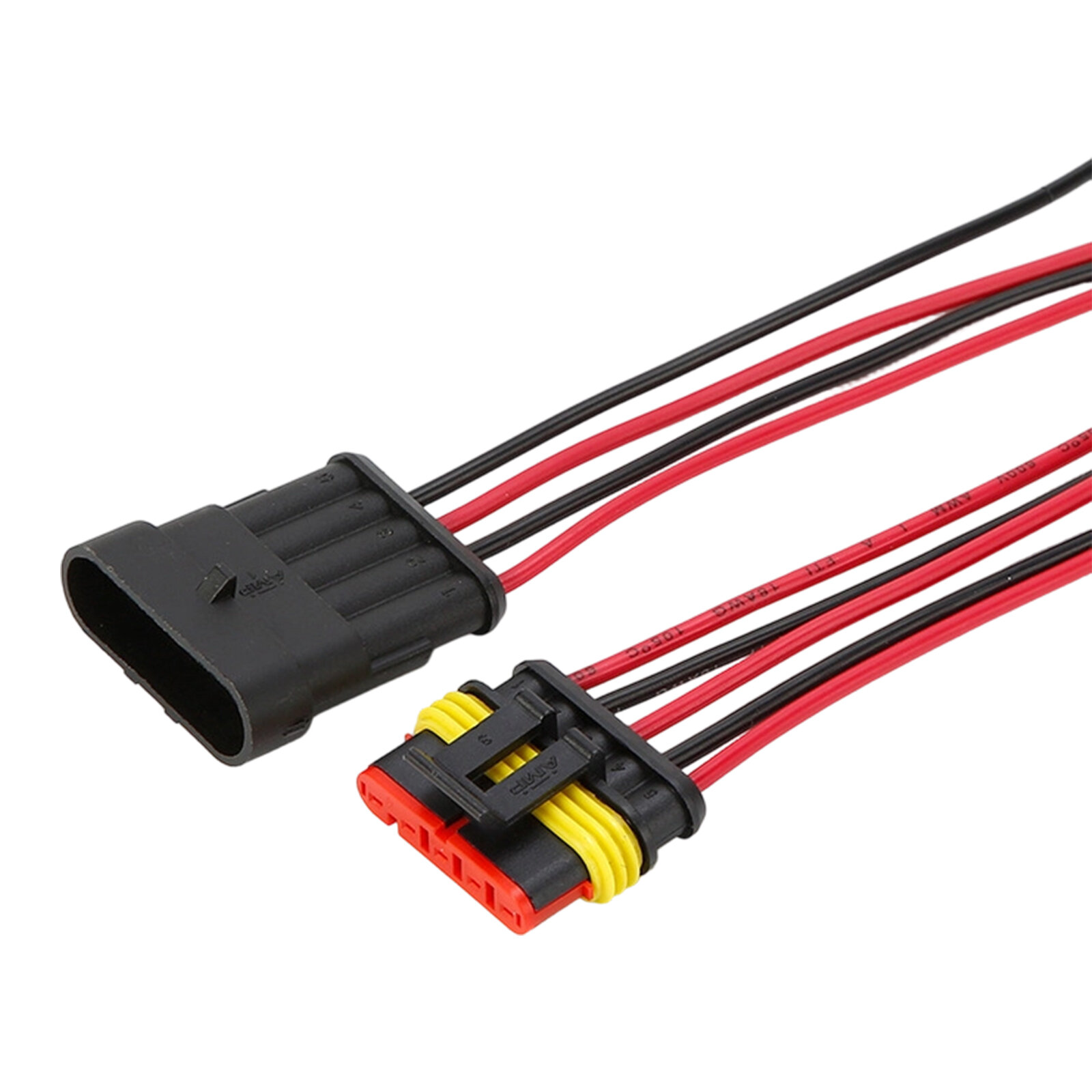 Пара водонепроницаемых автомобильных разъемов 18AWG 1-6
