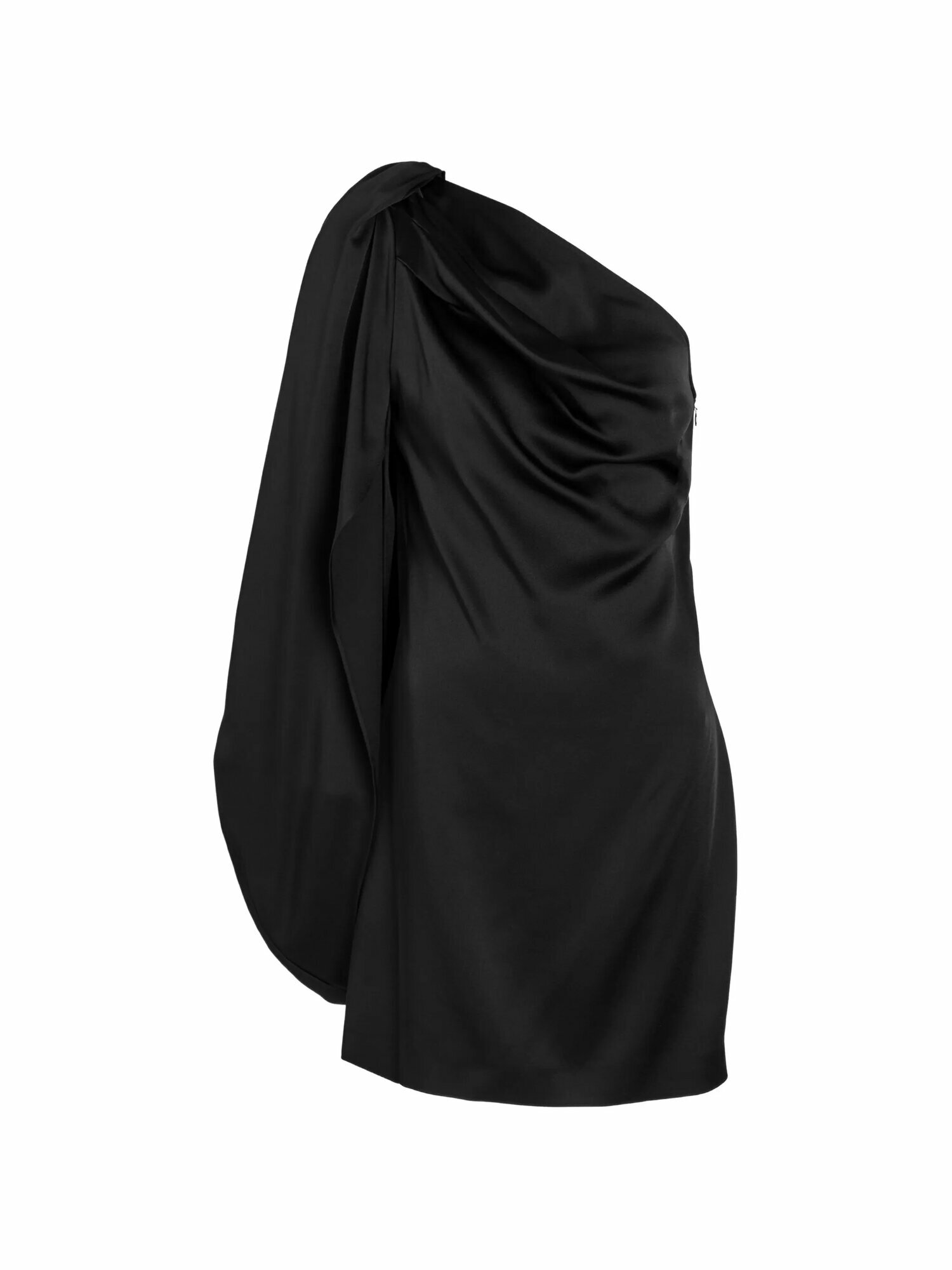 Платье One-shoulder draped mini dress