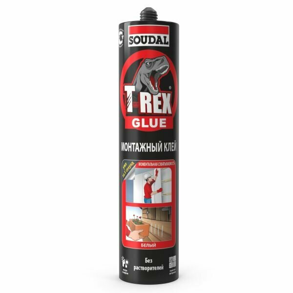 Монтажный клей Soudal T-Rex моментальная схватываемость 290 мл